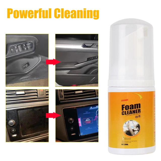 Multi-purpose Foam Cleaner Spray, Car Cleaning Lemon Scented